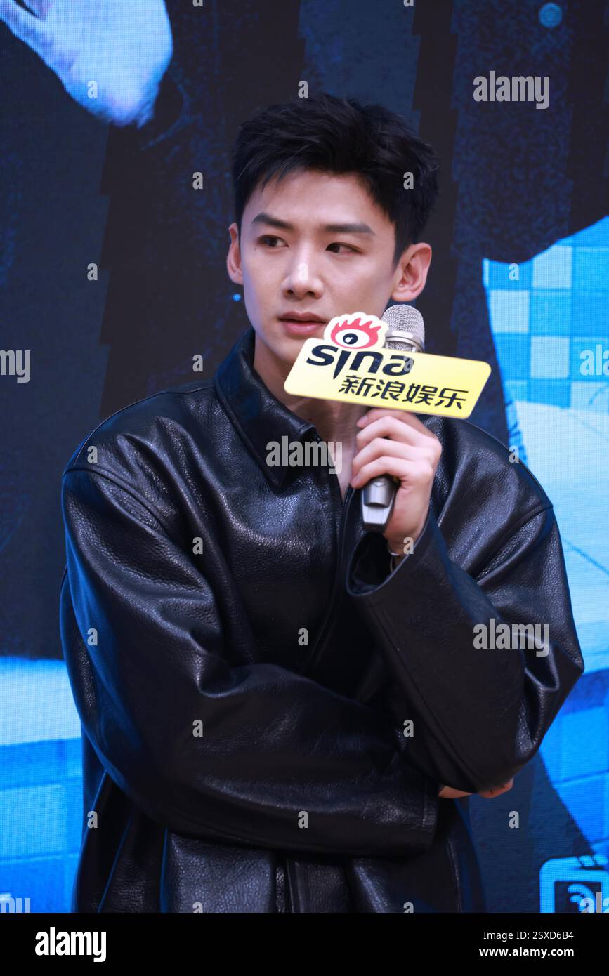 Chinese actor Bai Jingting attends an activity in Beijing, China, 20 ...