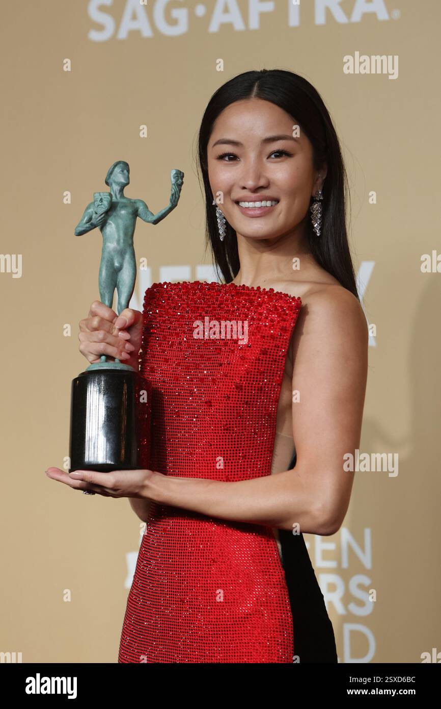 Anna Sawai, winner of Outstanding Performance by a Female Actor in a Drama Series for "Sh?gun ...