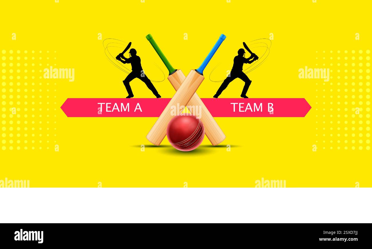 illustration of batsman playing cricket championship sports background Stock Vector Image & Art ...