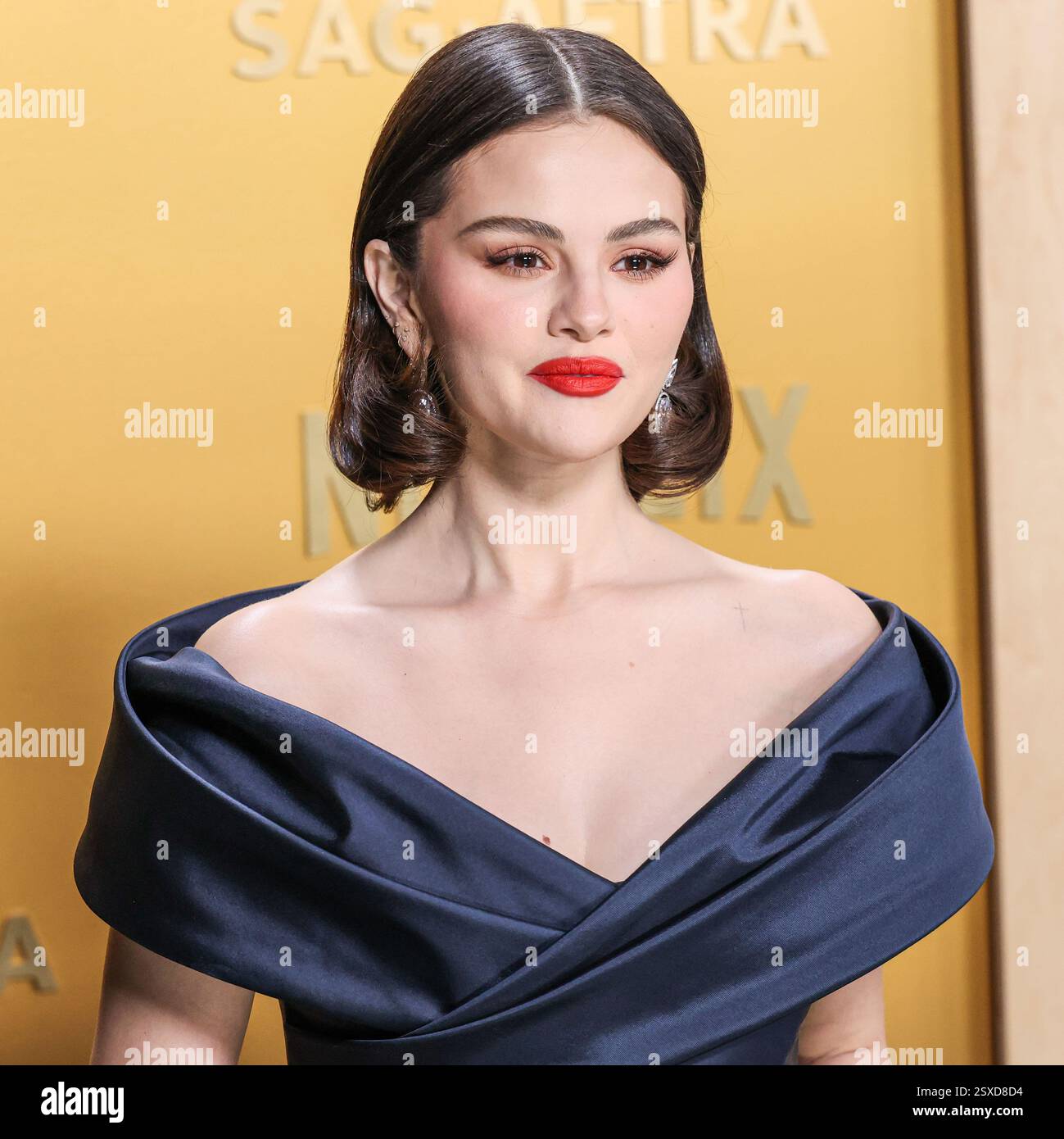 LOS ANGELES, CALIFORNIA, USA - FEBRUARY 23: Selena Gomez wearing custom ...