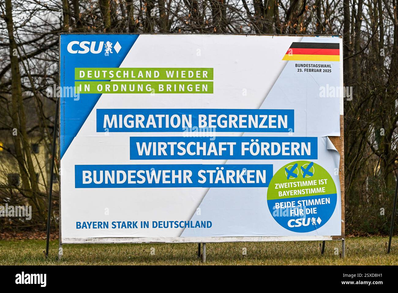 GER, Bundestagswahl 2025, Wahlplakate Memmingen / 23.02.2025 ...