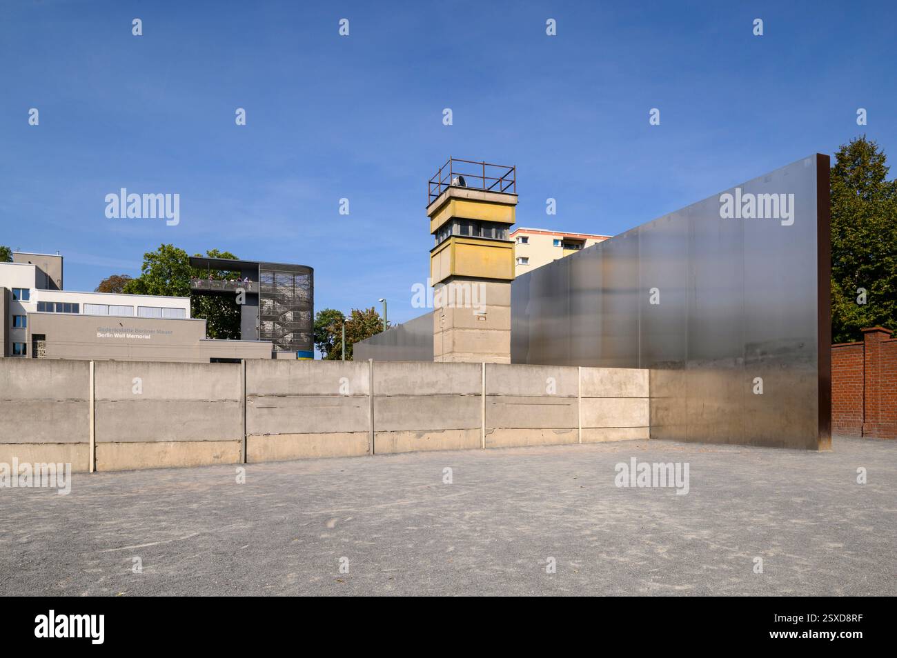 Berlin. Germany. Berlin Wall Memorial on Bernauer Straße, part of the ...