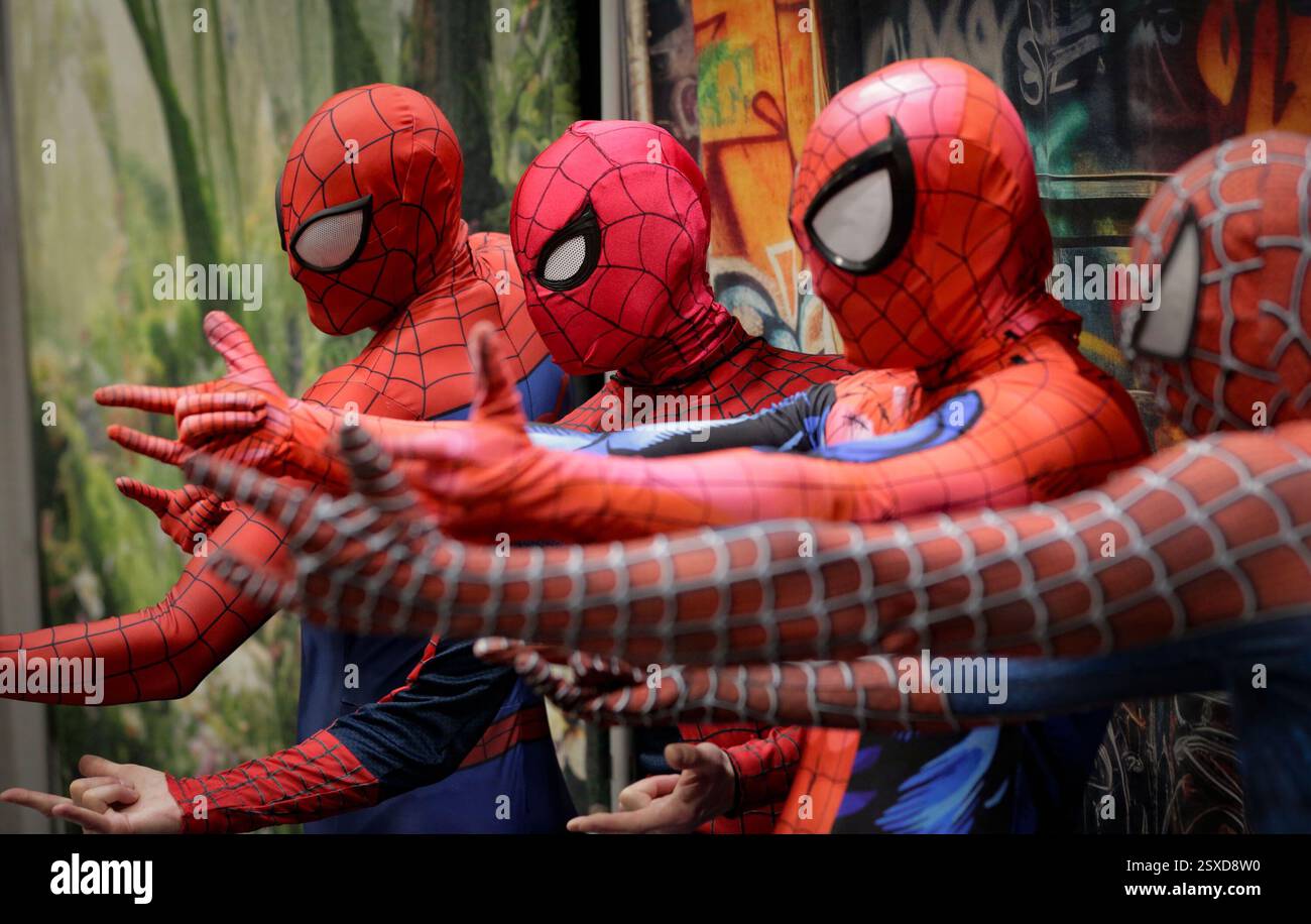 Vancouver, Canada. 23rd Feb, 2025. Cosplayers dressed as different ...