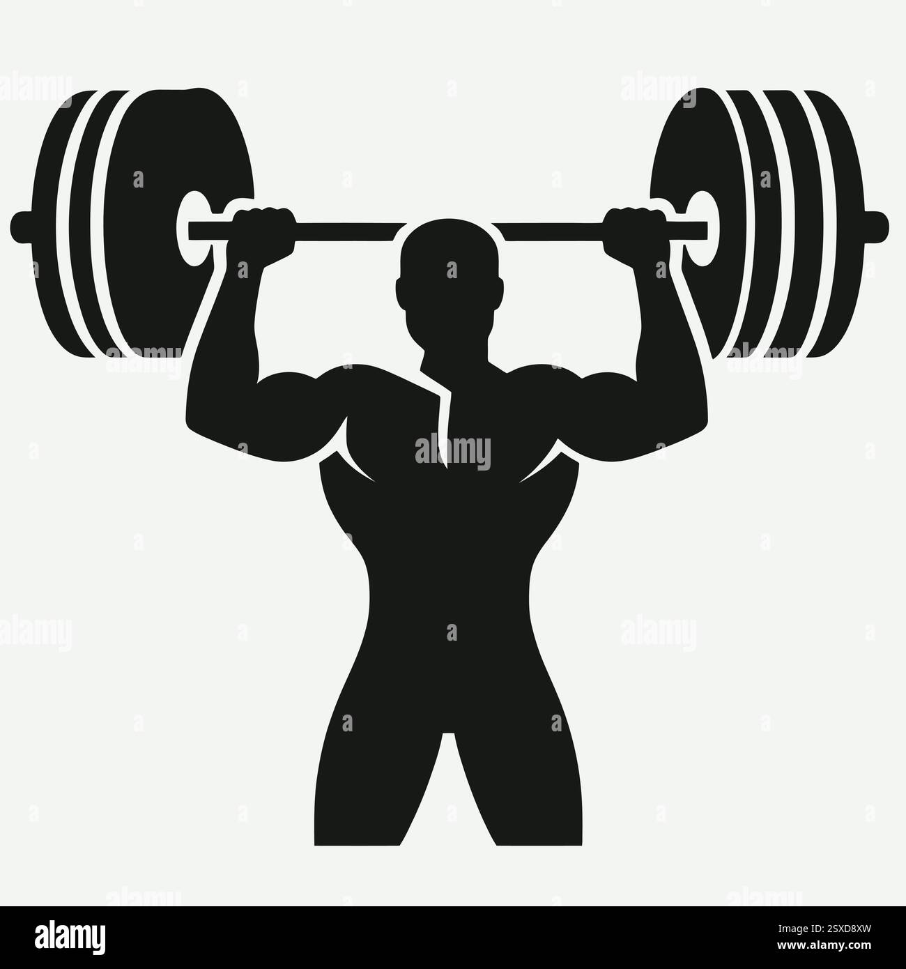 very simple flat and single minimalist Weightlifting Strength ...
