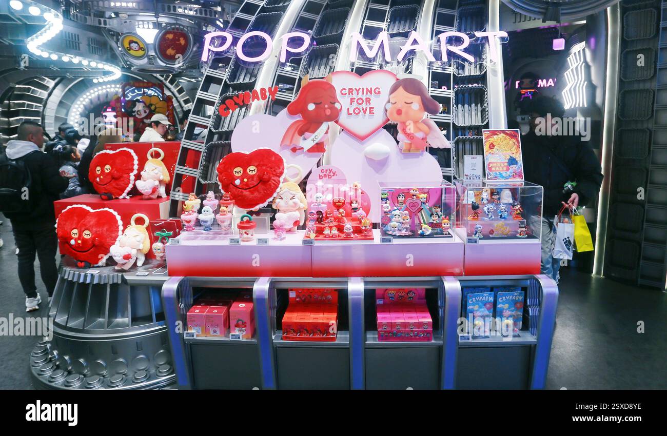 Ne Zha 2-themed cultural and creative products are on hot sale in Shanghai, China, 21 February ...