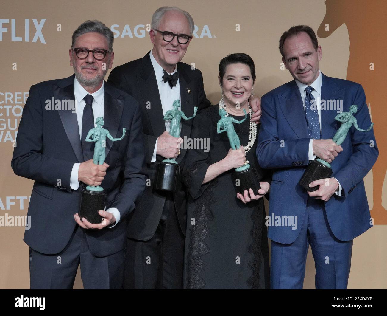 Los Angeles, USA. 23rd Feb, 2025. (L-R) Sergio Castellitto, John ...