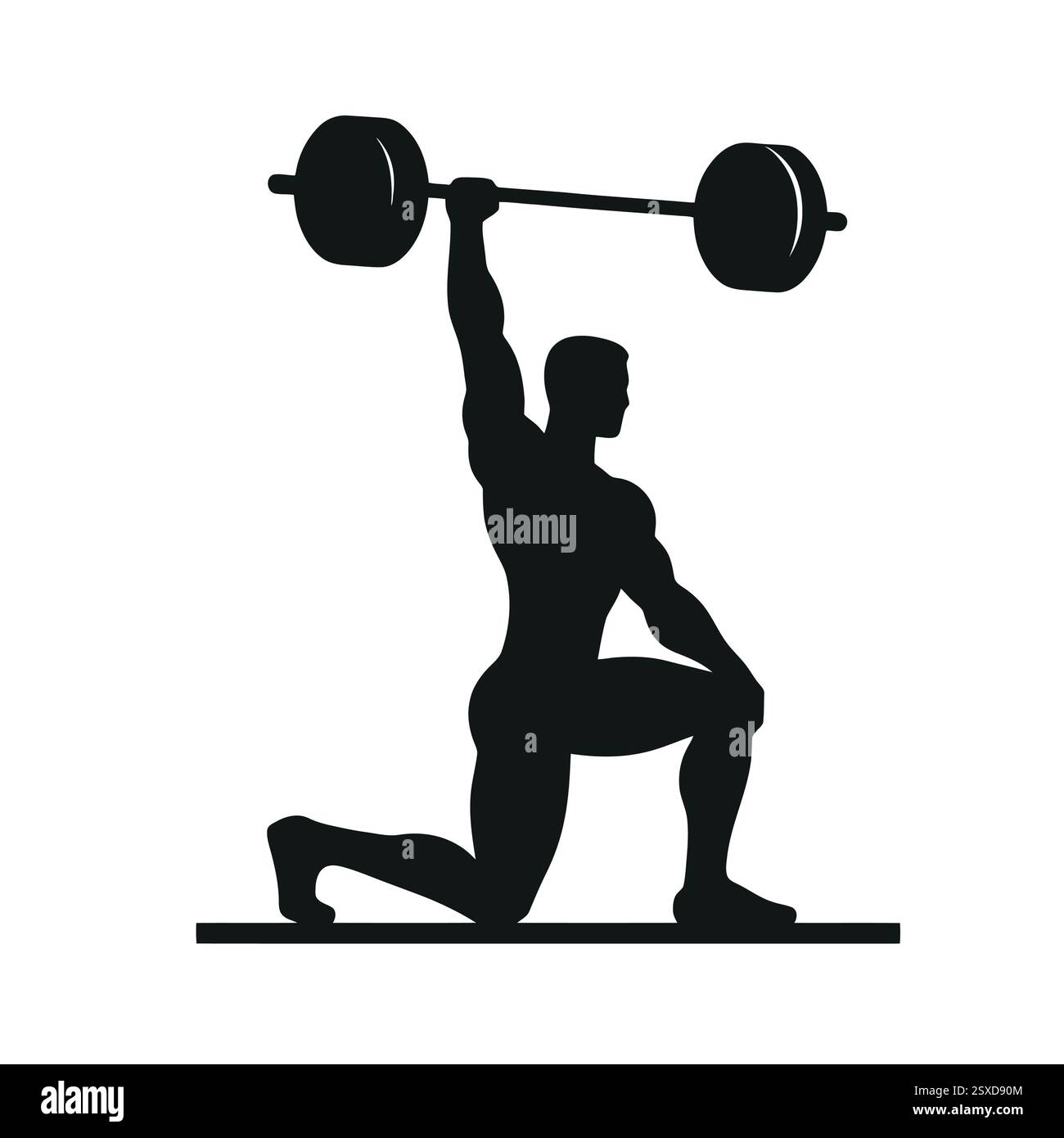 very simple flat and single minimalist Weightlifting Strength ...