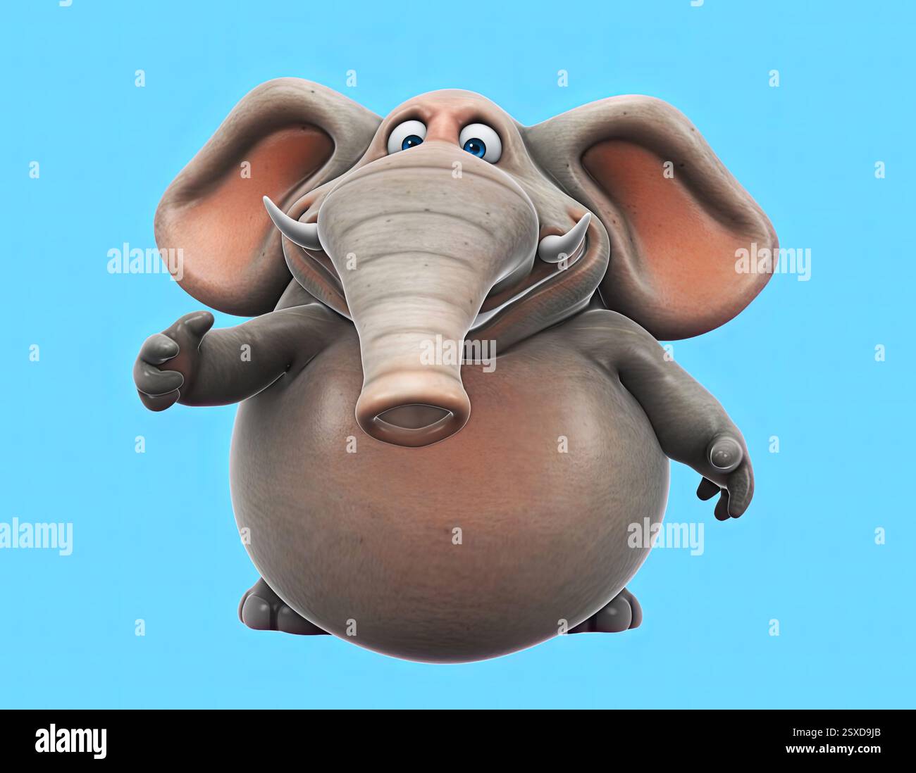 Fun Elephant talking Stock Photo - Alamy