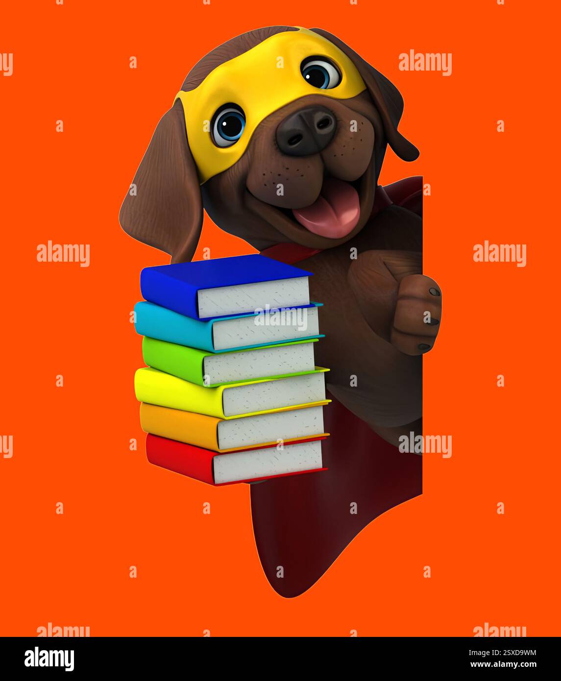 Cartoon school book superhero hi-res stock photography and images - Alamy