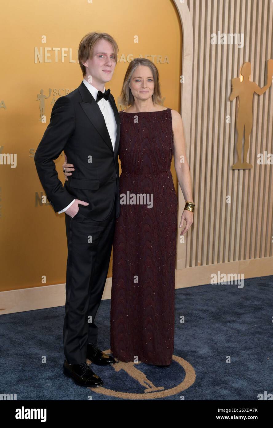 LOS ANGELES, USA. February 23, 2025: Jodie Foster & Charlie Foster at ...