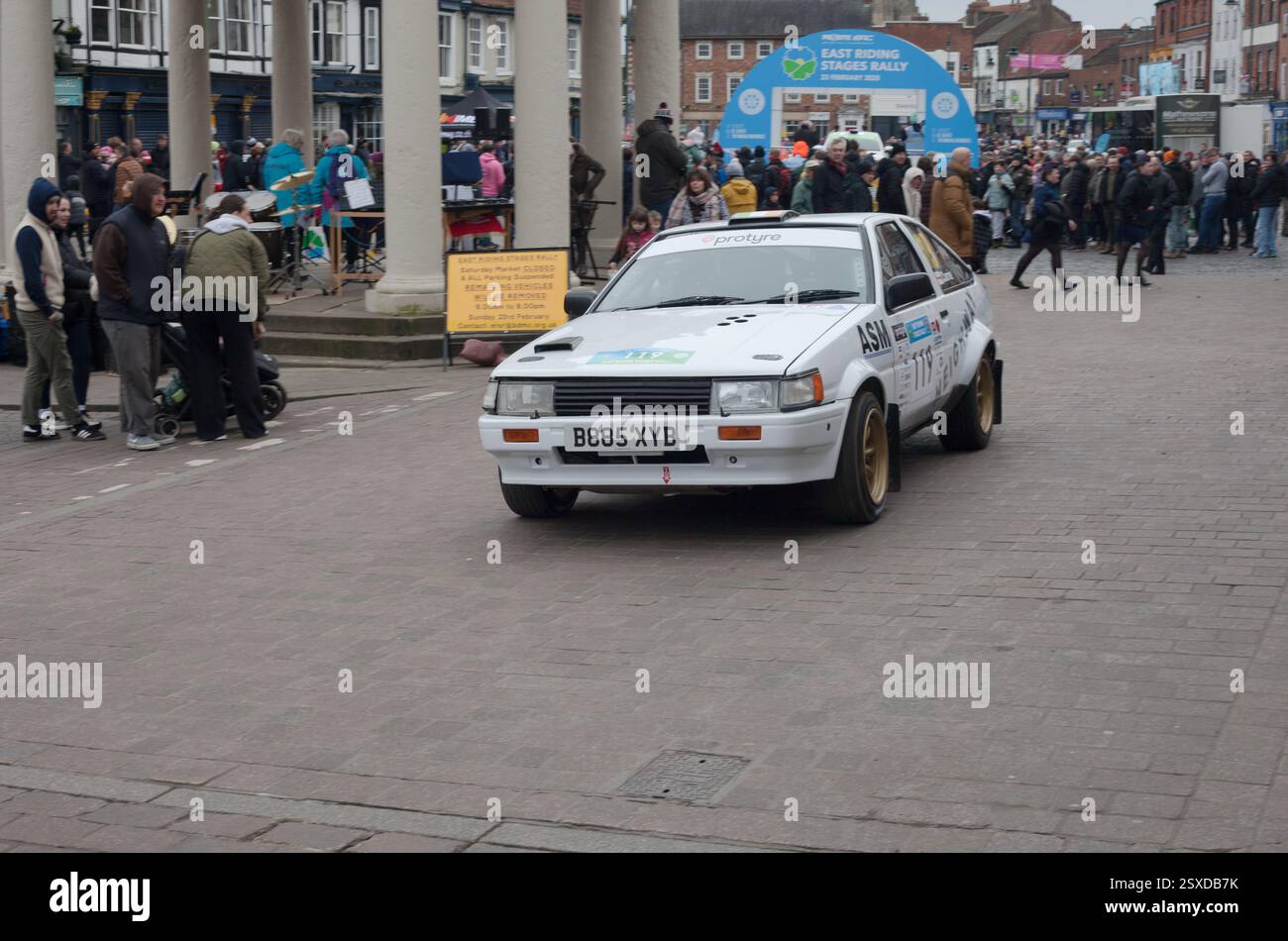 Cars competing at East Riding Rally Stages February 2025 Stock Photo ...