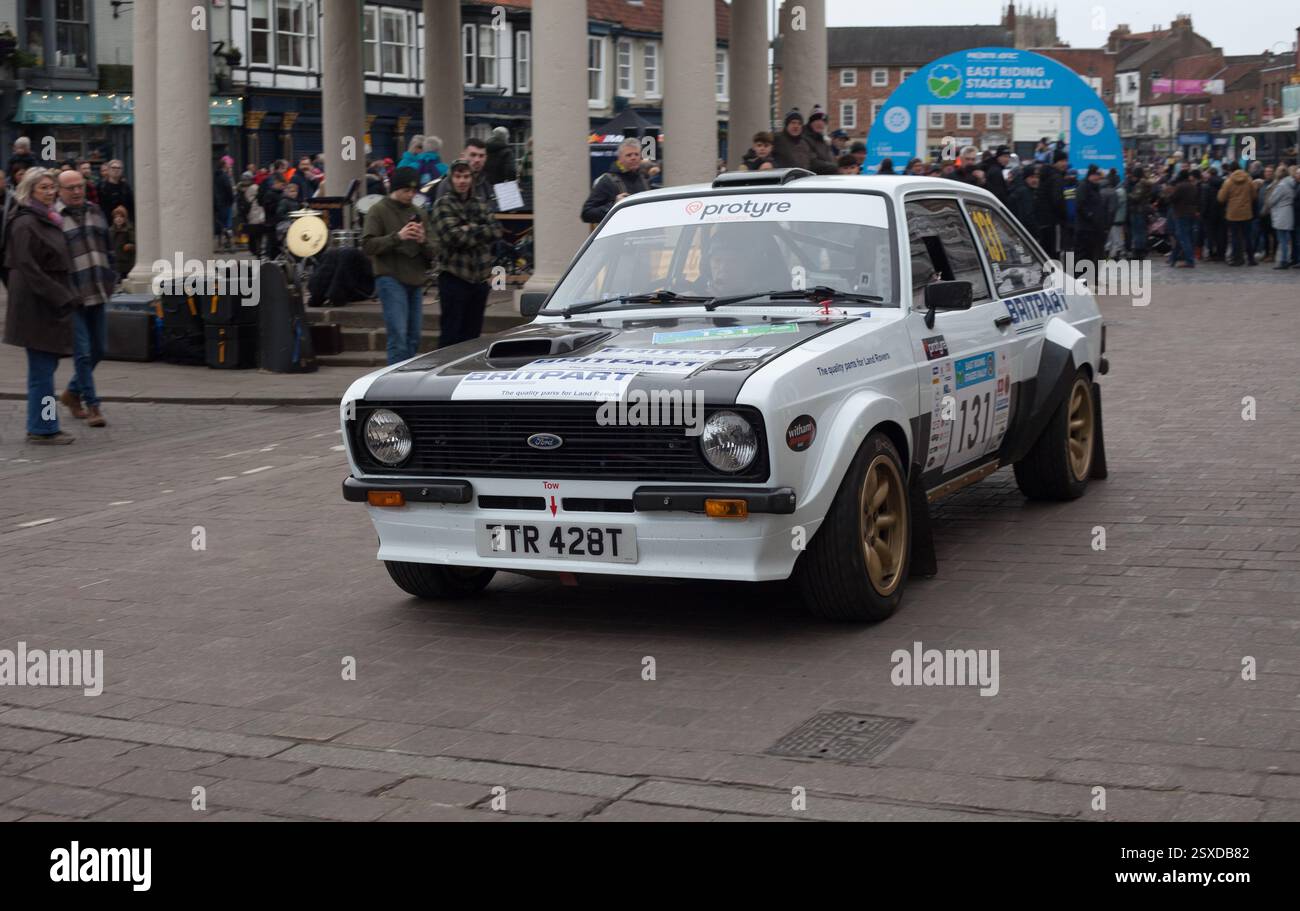 Ford Escort Classic cars competing at East Riding Rally Stages February ...