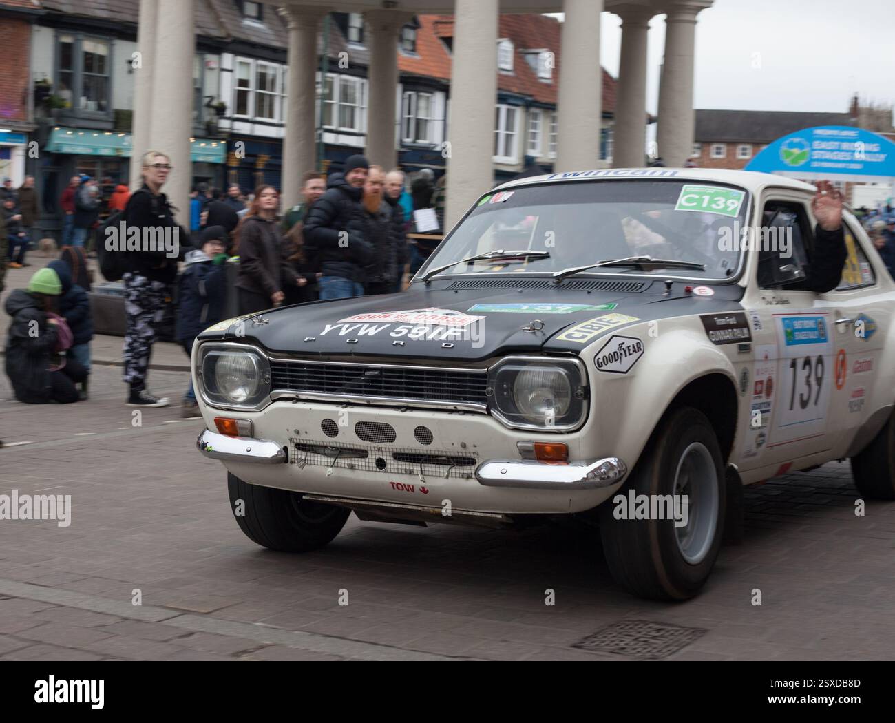 Ford Escort Classic cars competing at East Riding Rally Stages February ...