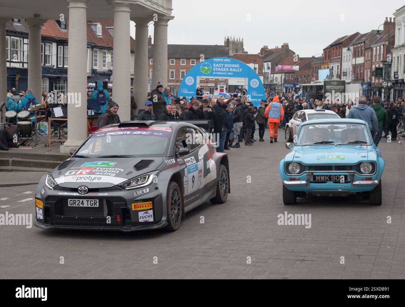 Ford Escort Classic cars competing at East Riding Rally Stages February ...