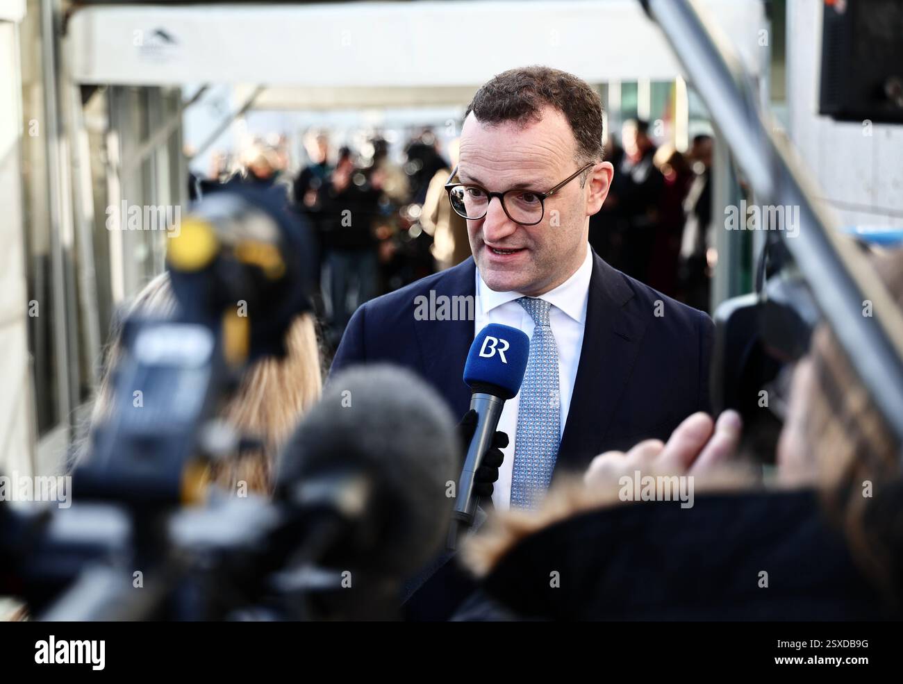 24 February 2025, Berlin: Jens Spahn, member of the CDU executive ...