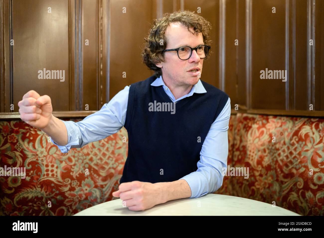 Austrian writer Martin Prinz during an interview with the APA - Austria ...