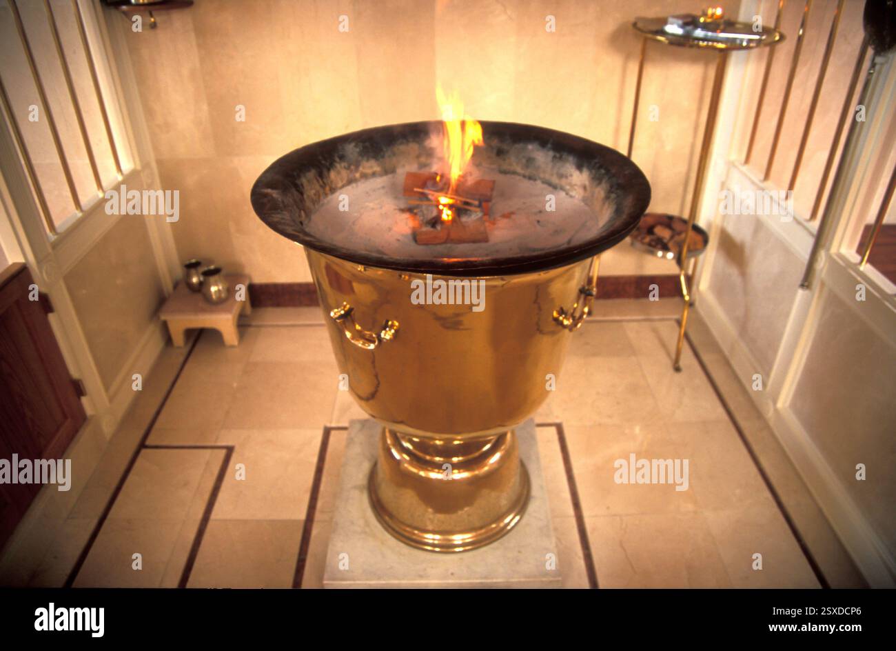 Zoroastrian Fire Temple Eternal Flame Rayners Park, London Stock Photo ...