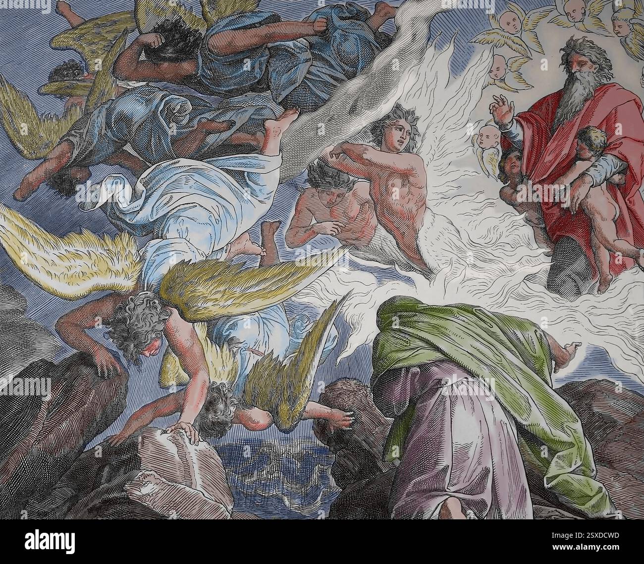 The lord appears elijah on mount horeb hi-res stock photography and ...