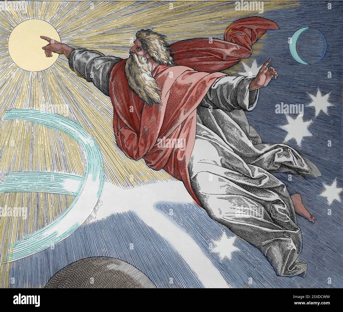 Old Testament. "The fourth day of Creation":The Sun, Moon and stars ...