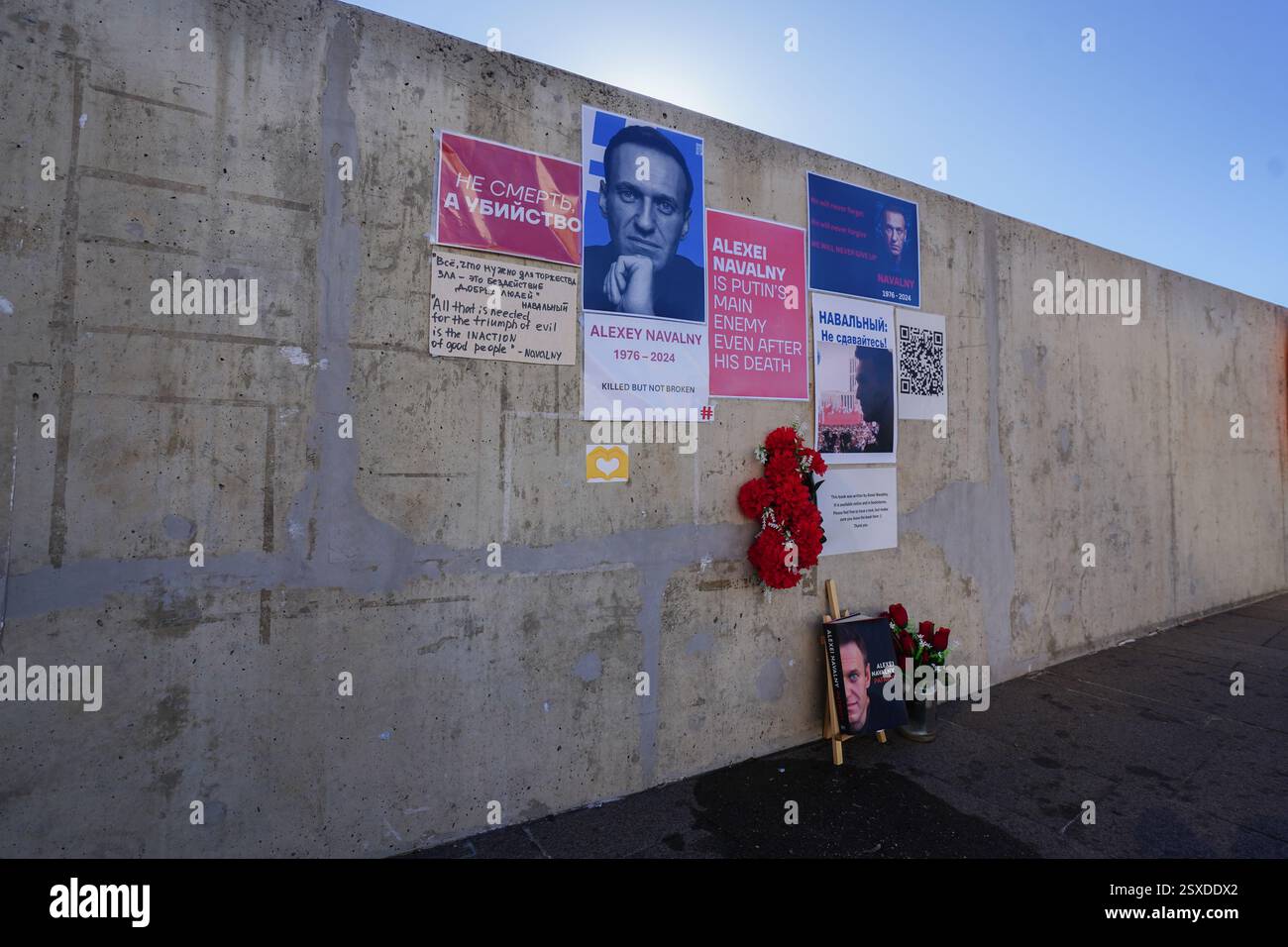 Adelaide, Australia 24 February 2025. A shrine in Adelaide to honour ...