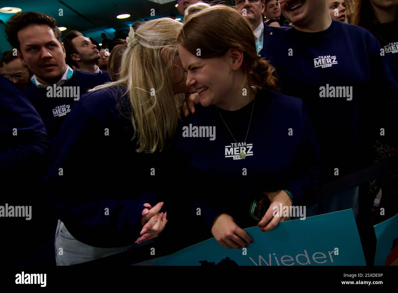 Berlin, Germany. February 23, 2025. Christian Democratic Union (CDU) leader and chancellor ...