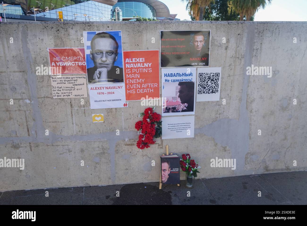 Adelaide, Australia 24 February 2025. A shrine in Adelaide to honour ...