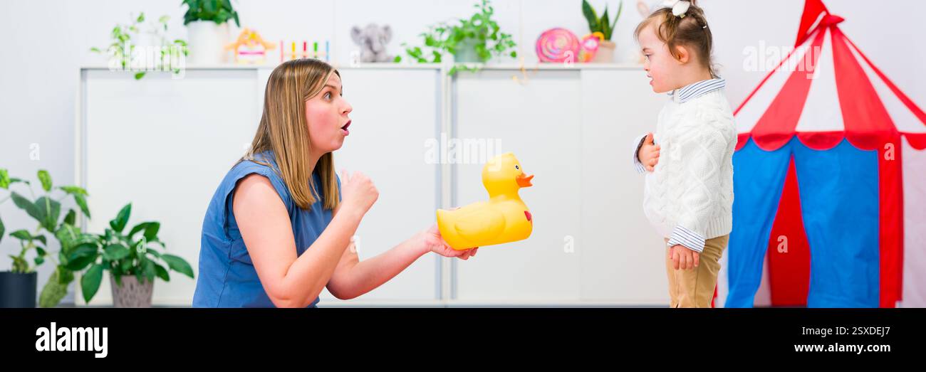 Nonverbal child with Down syndrome learning baby sign language with the ...