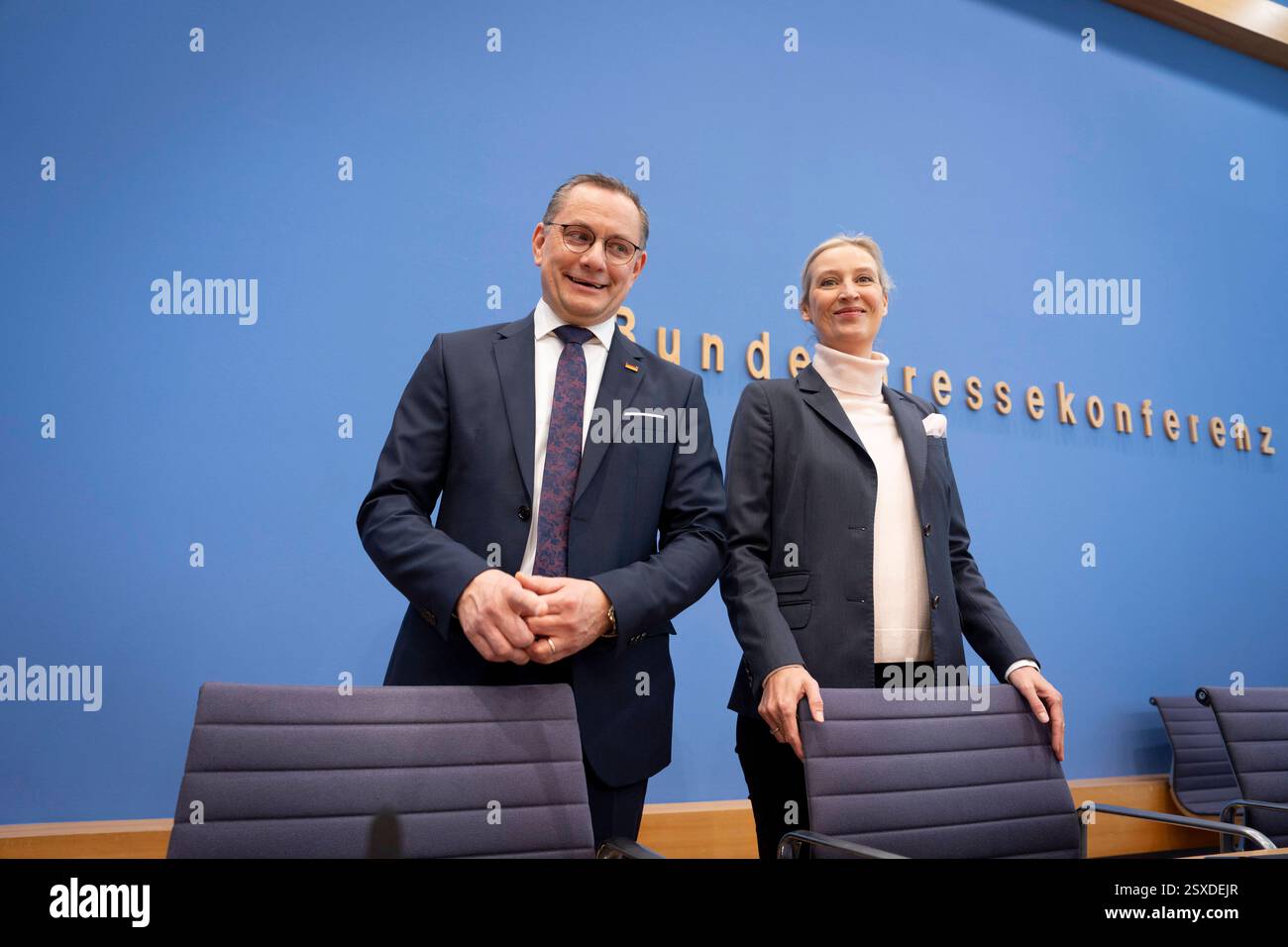 Wahlnachlese, AfD, Alice Weidel, Tino Chrupalla Berlin ...