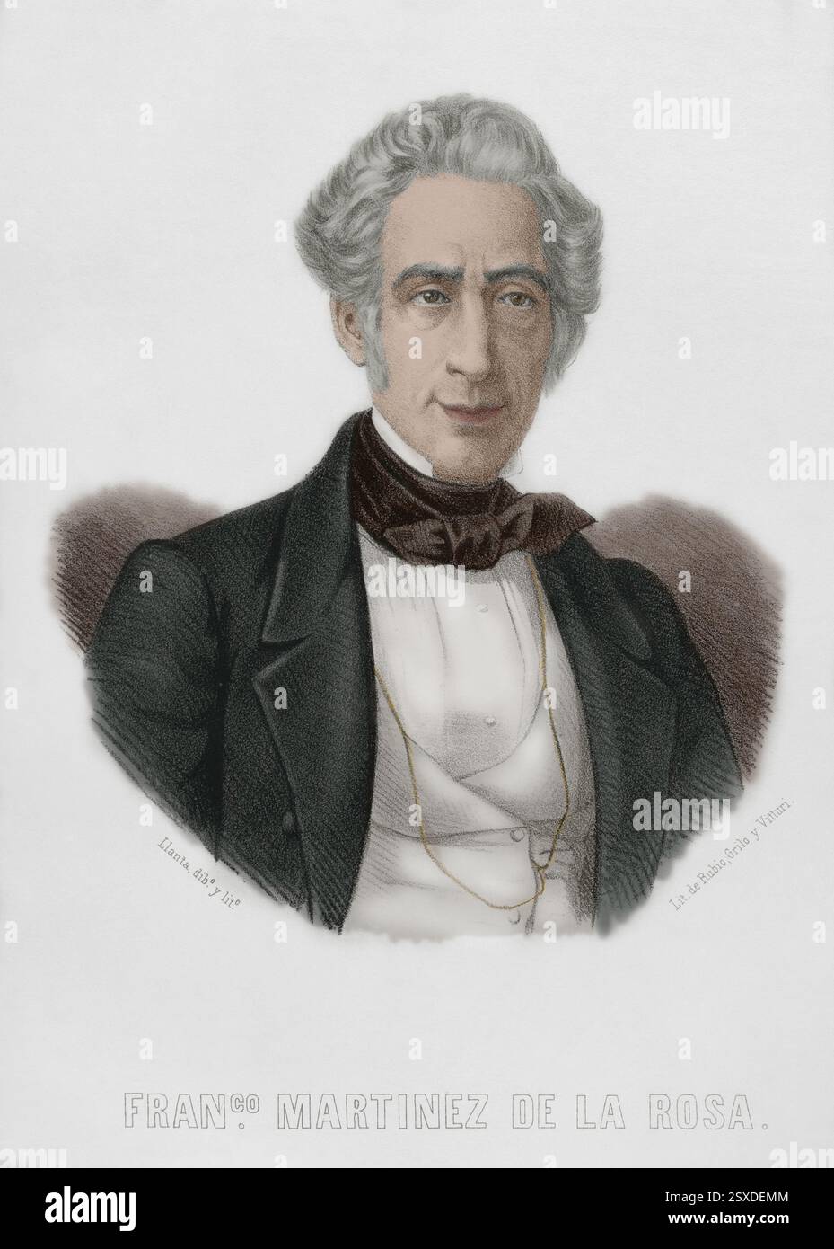 Francisco Martínez de la Rosa (1787-1862). Spanish statesman and ...
