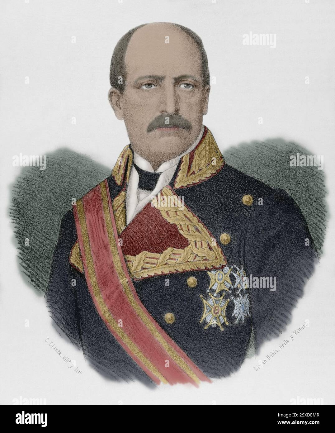Francisco Serrano y Domínguez (1810-1885). 1st Duke of la Torre ...