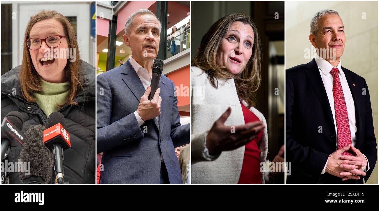 Liberal Party of Canada leadership candidates are shown in a composite ...