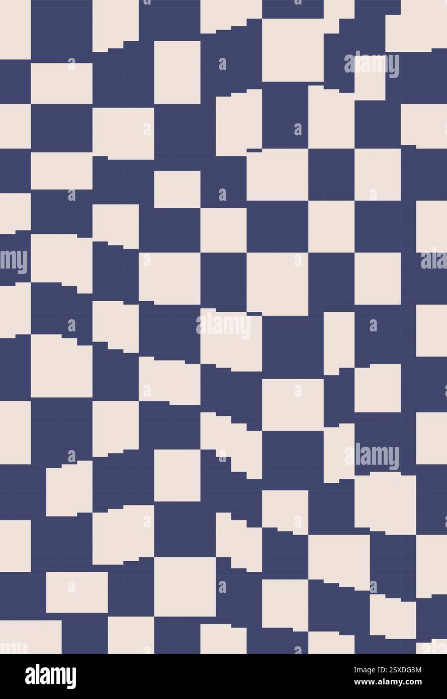 Pixel Art Groovy Hippie Distorted Checkered Background in Retro 8-bit ...