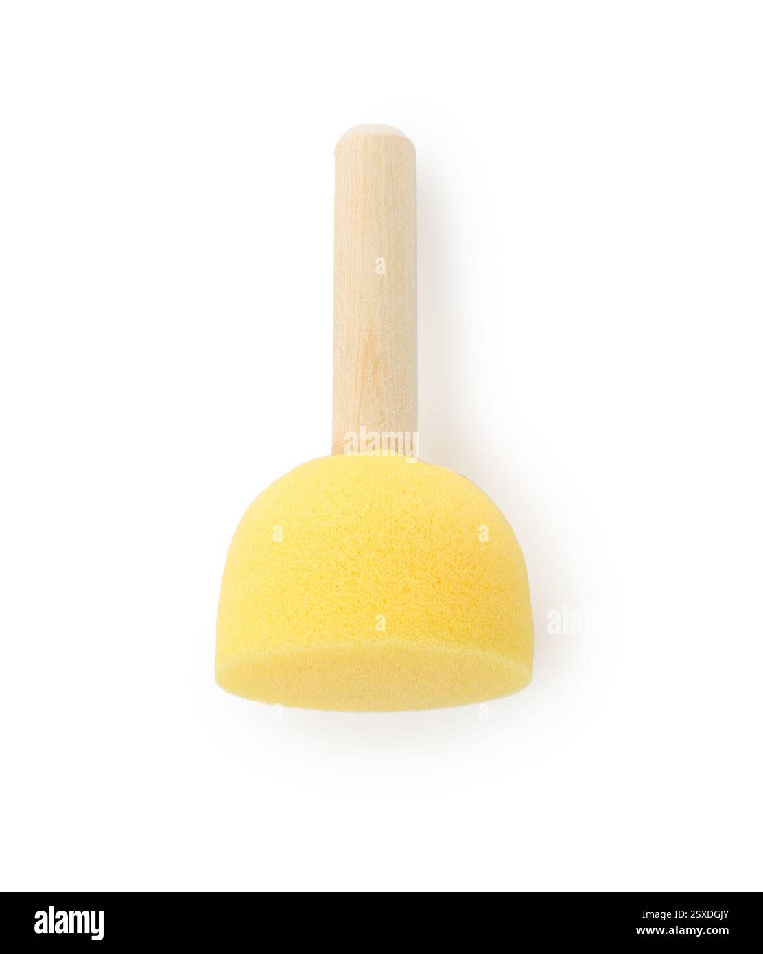 One sponge for face painting isolated on white, top view Stock Photo ...