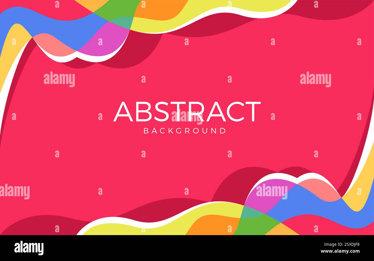 Abstract Background vector. Colorful template banner with gradient ...
