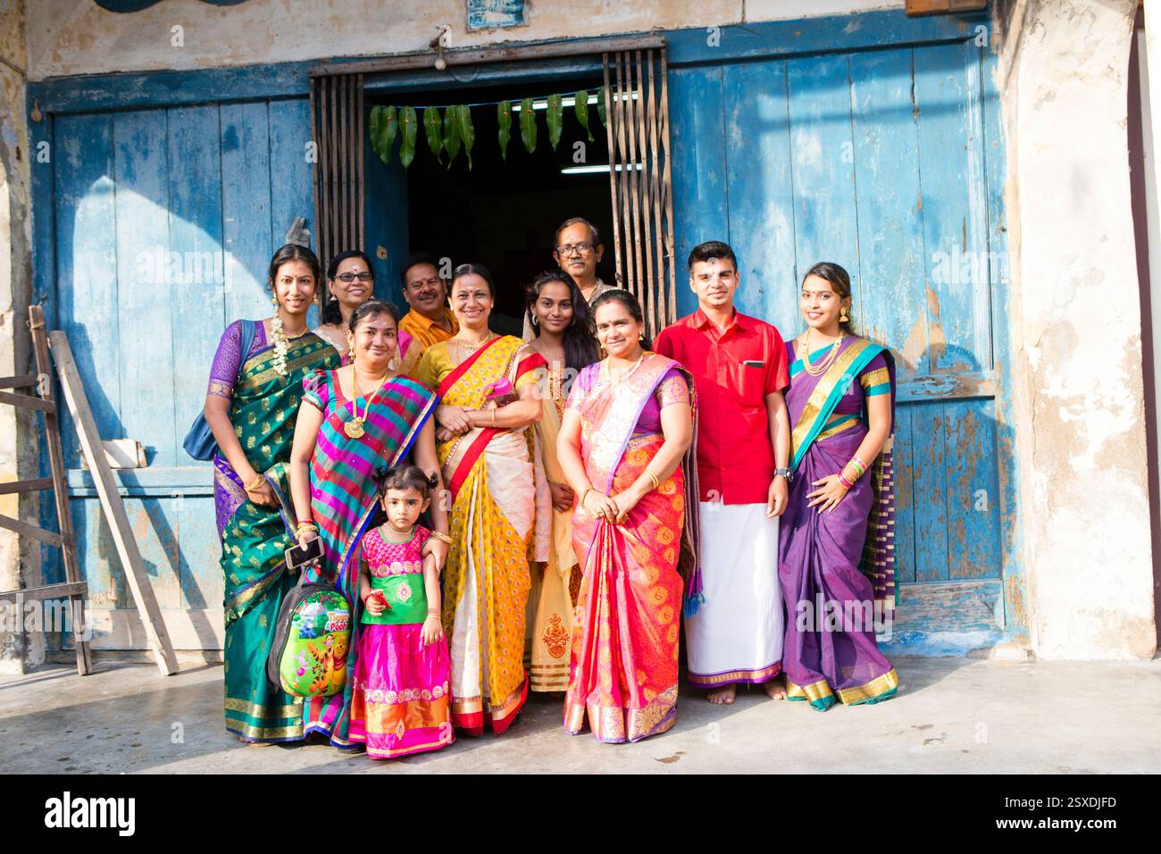 Penang, Georgetown - February 7, 2017: Street scene portrait of a Tamil ...