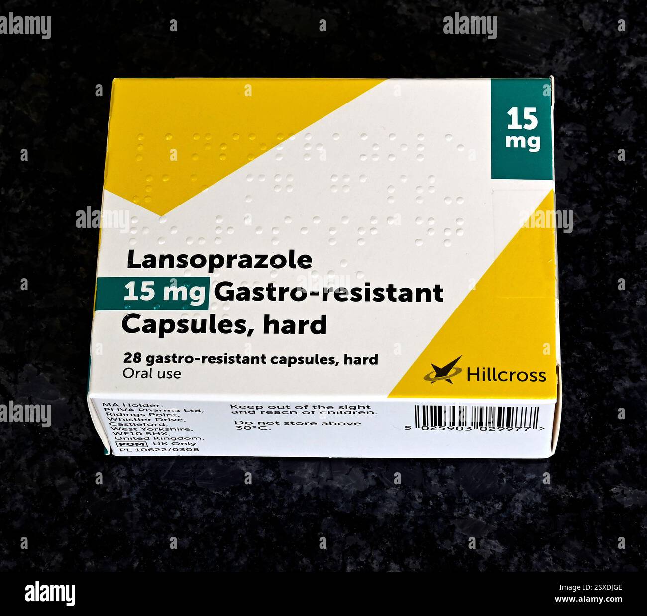 Photograph of a pack of Lansoprazole 15mg Gastro-resistant Capsules ...