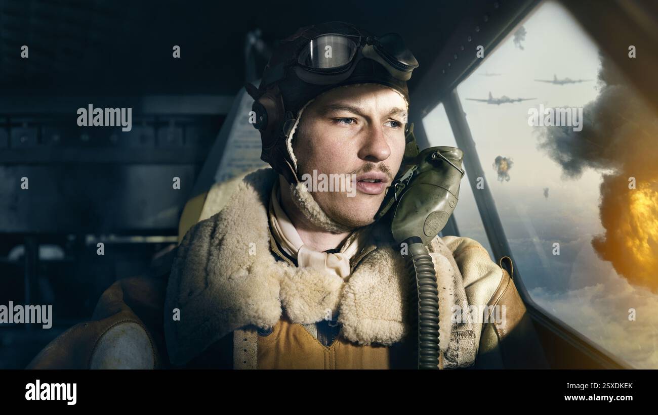 CALLUM TURNER in MASTERS OF THE AIR (2024), directed by RYAN FLECK ...