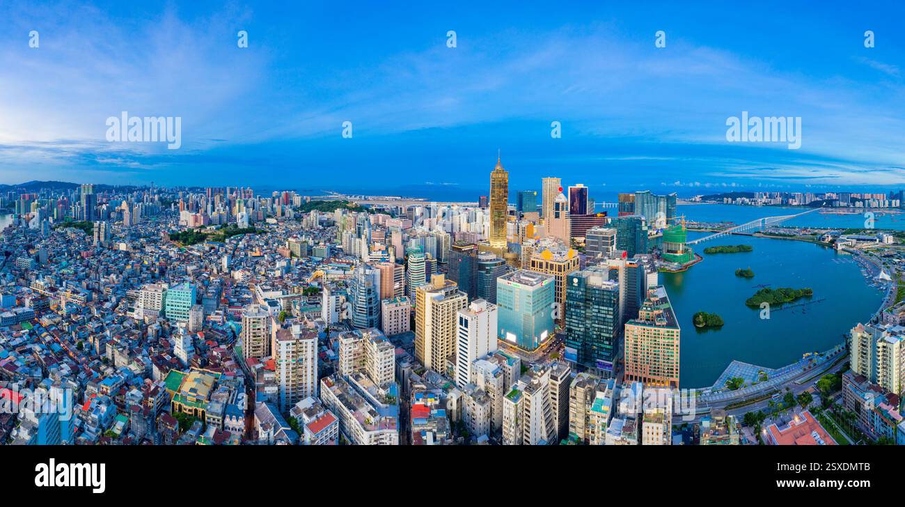 Aerial Photography of Scenery in Macau Peninsula Cities, China Stock ...