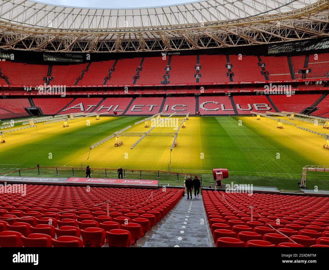 San Mamés Athletic de Bilbao football field Stock Photo - Alamy