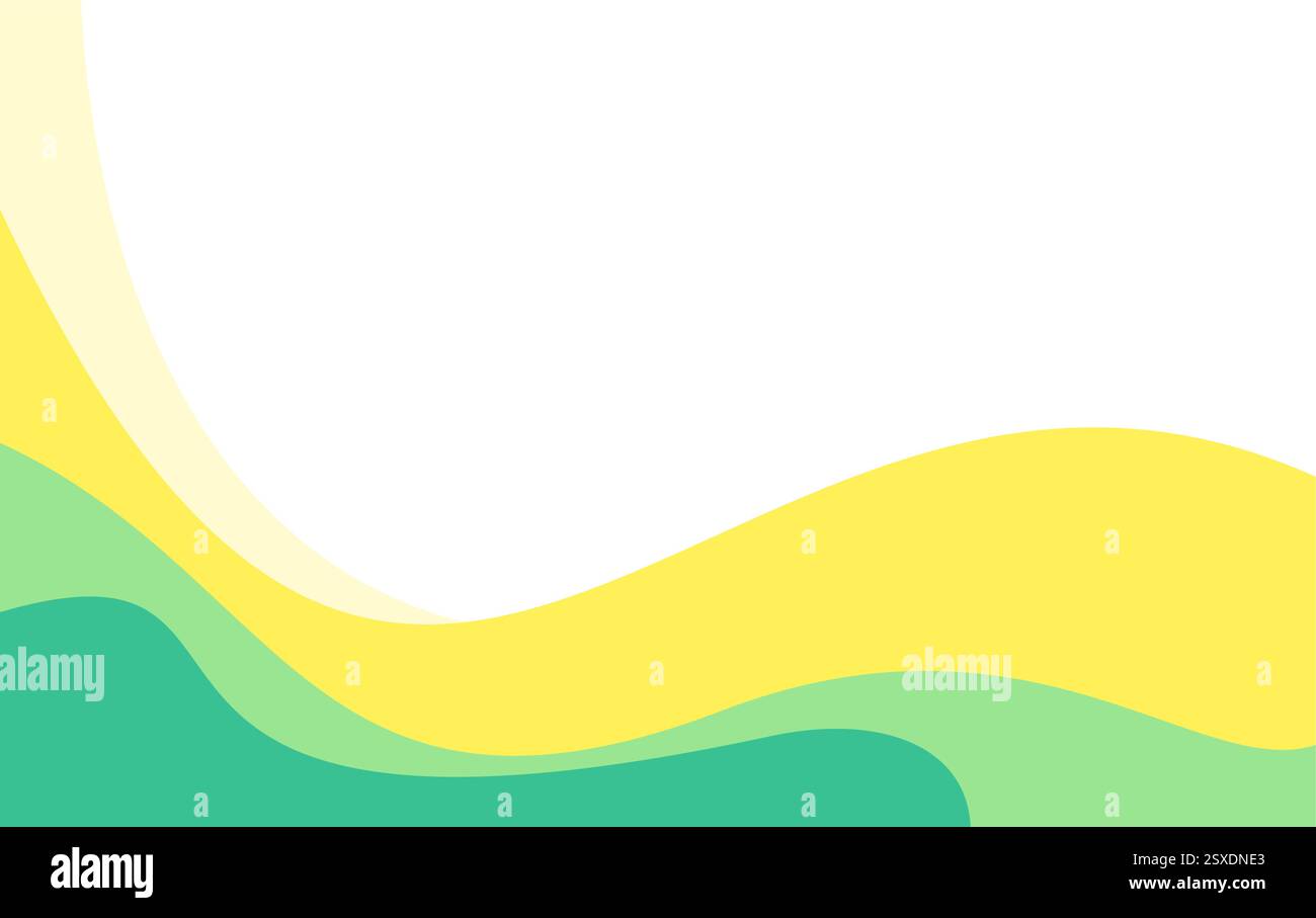 Abstract full color wave background banner. Cool and empty abstract ...