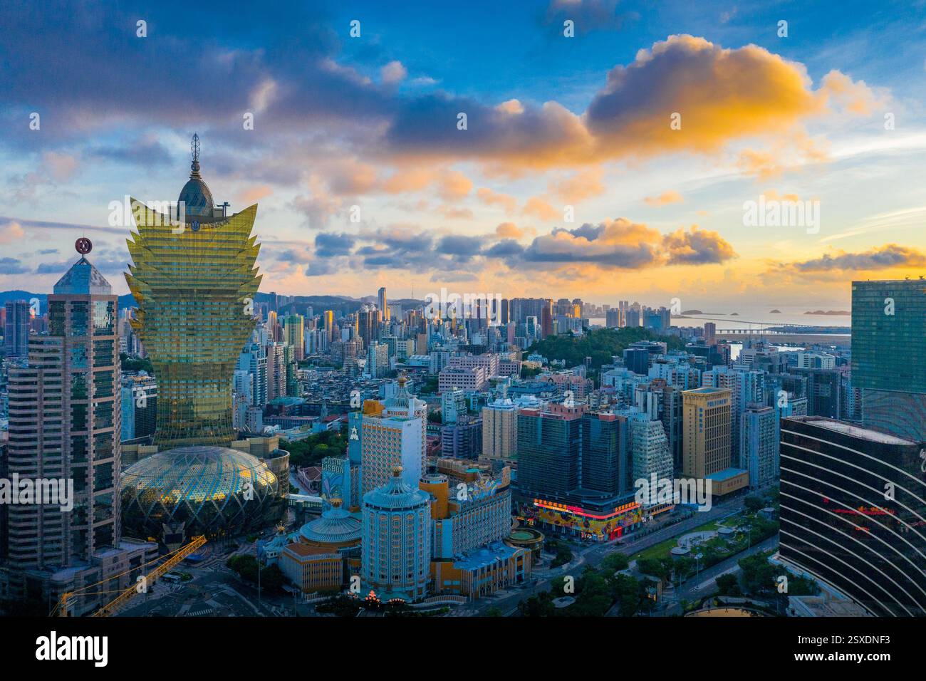 Aerial Photography of Scenery in Macau Peninsula Cities, China Stock ...