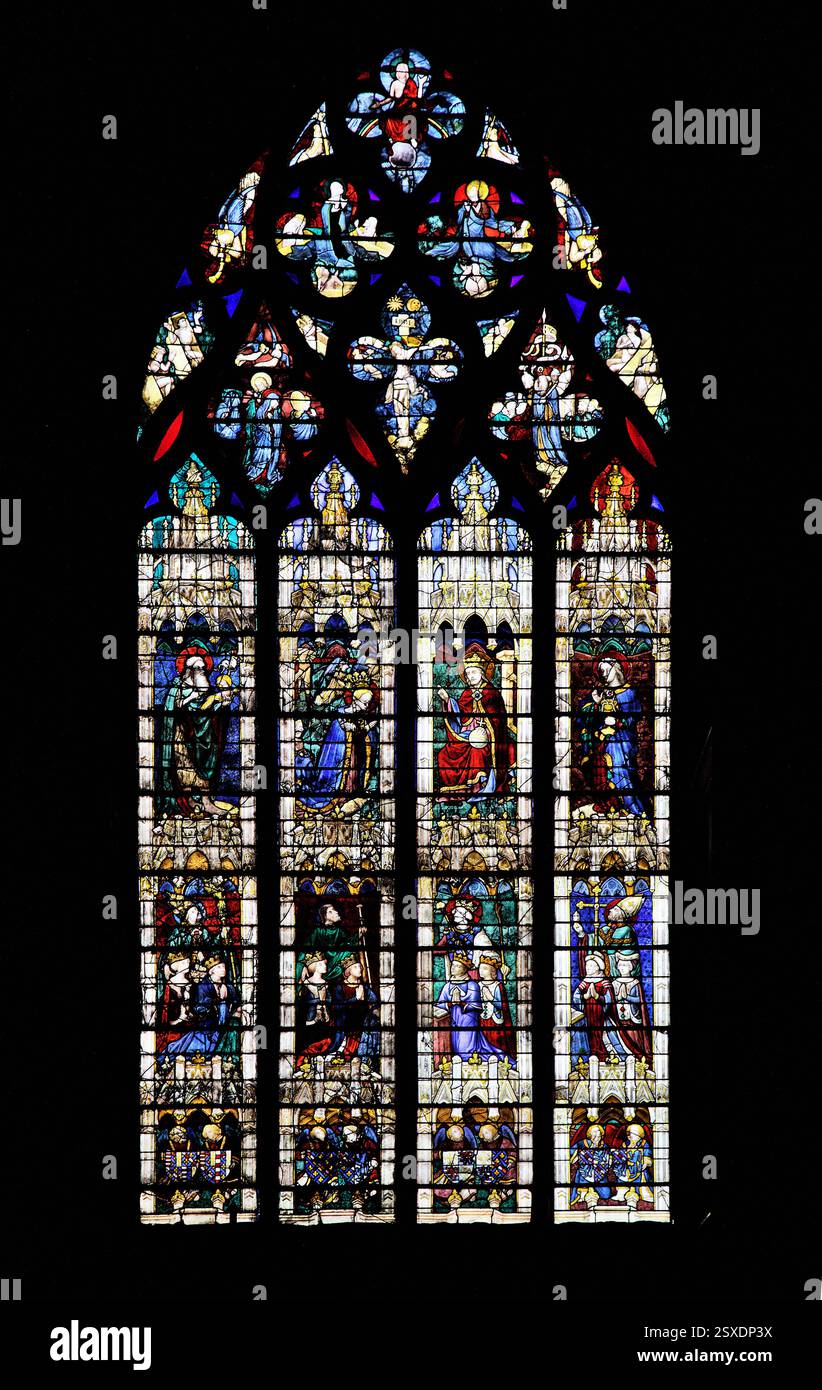 Intricate stained glass windows showcase vibrant biblical stories ...