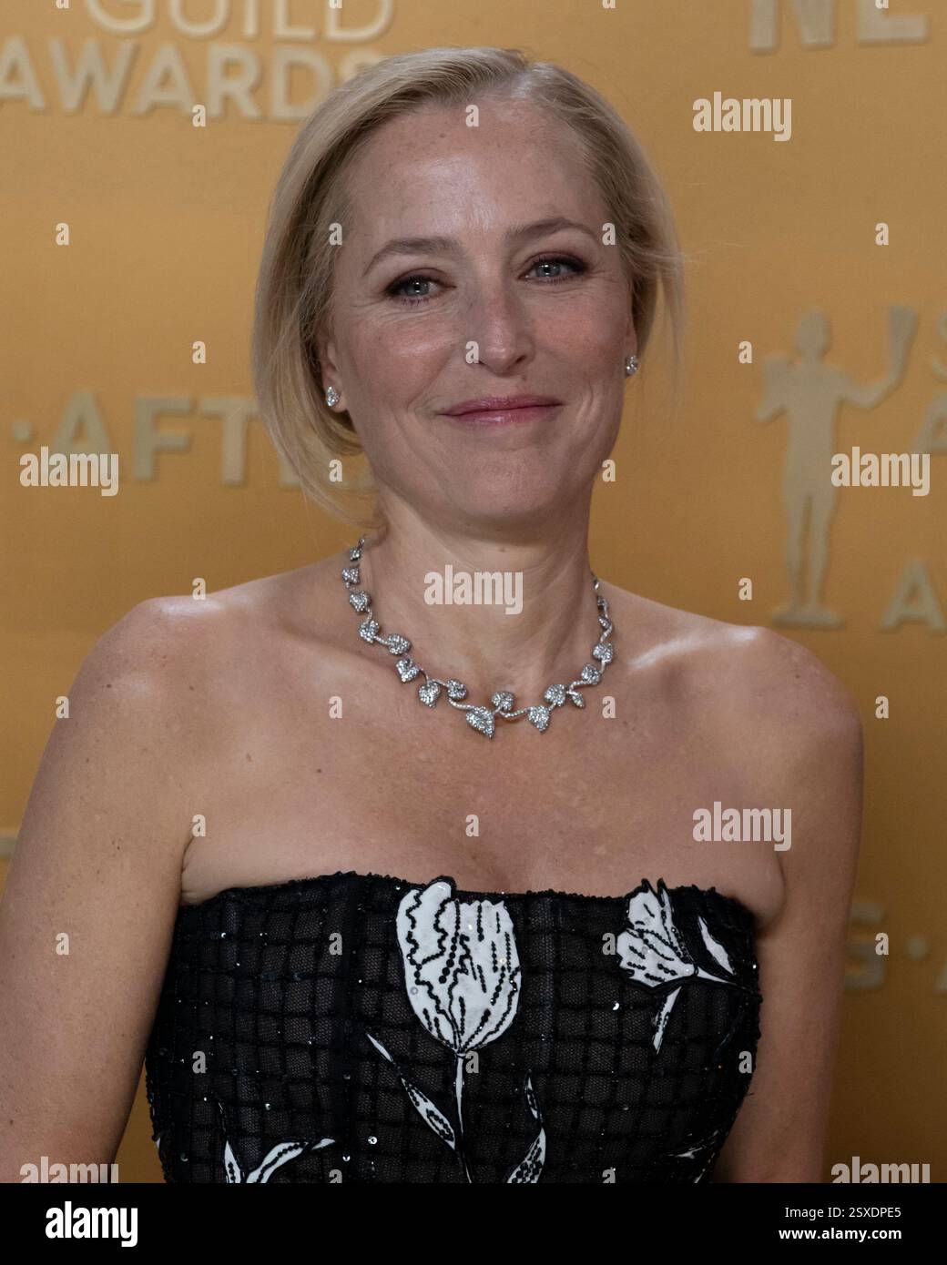 February 23, 2025, Los Angeles, California, USA: Gillian Anderson ...