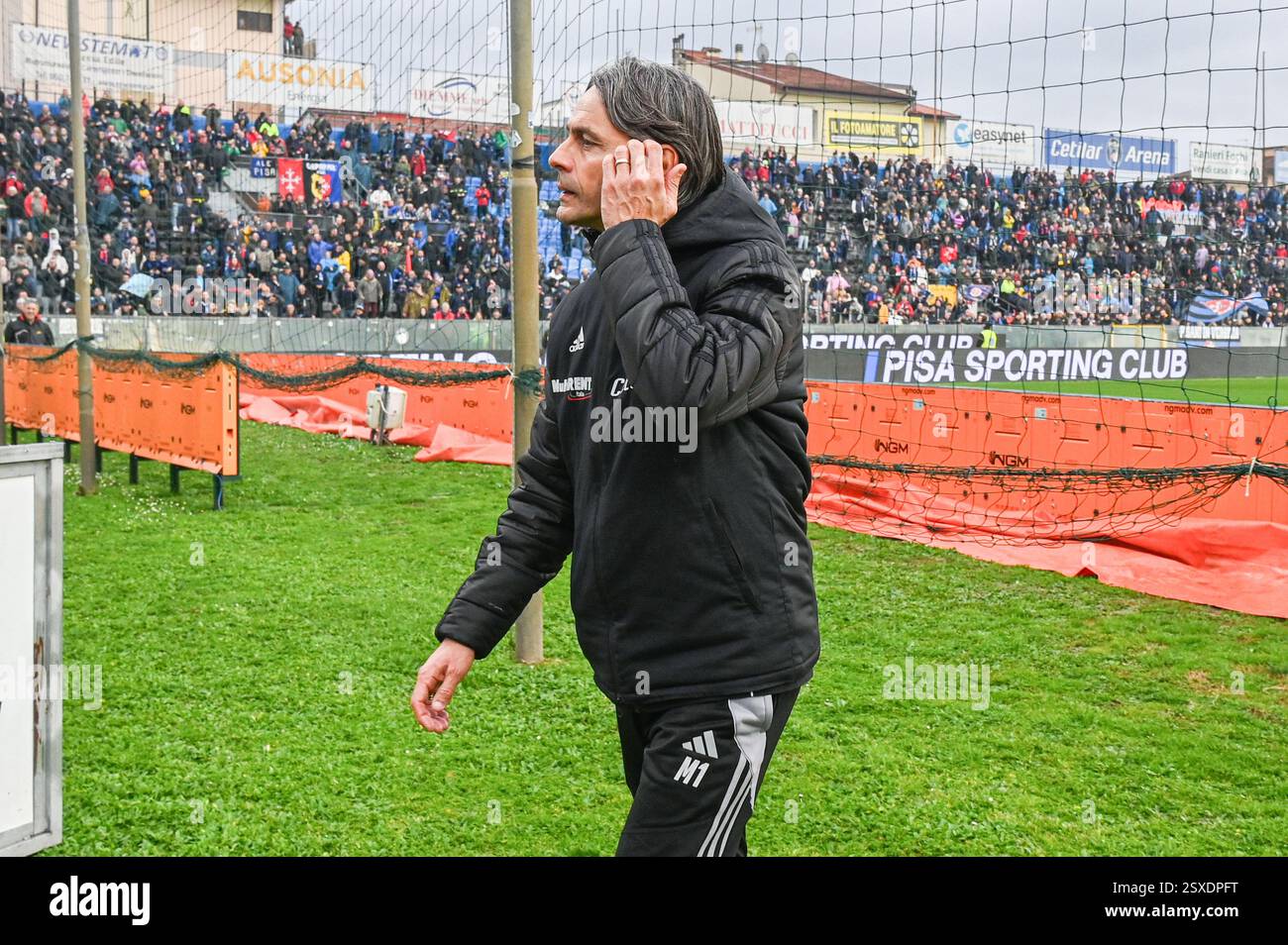 Pisa, Italy. 22nd Feb, 2025. Head Coach Filippo Inzaghi (Pisa) during ...