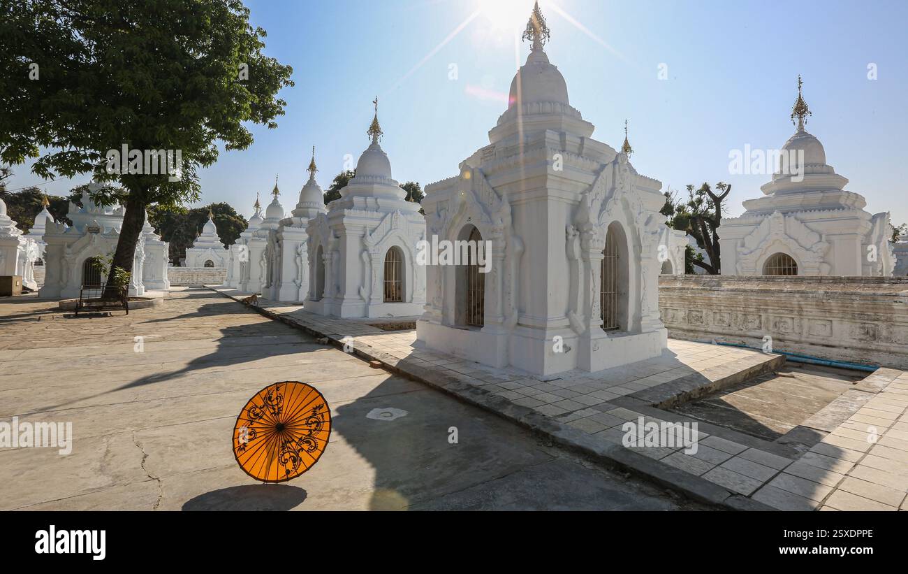 Mandalay, Myanmar: Kuthodaw Pagoda, Tripitaka tablets, Buddhist temple UNESCO world largest book ...