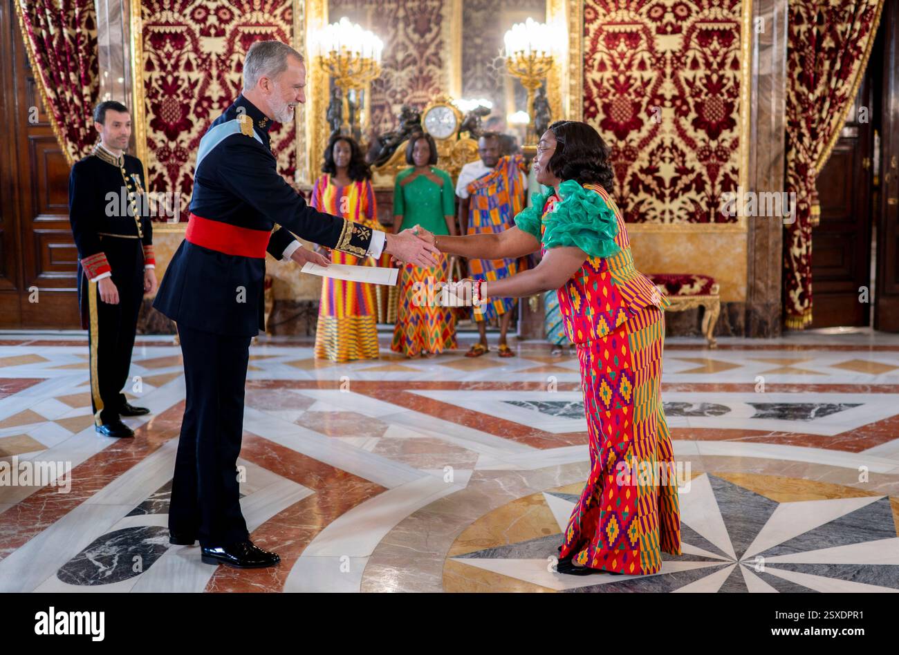 King Felipe VI receives the Letter of Credence from the Ambassador of ...