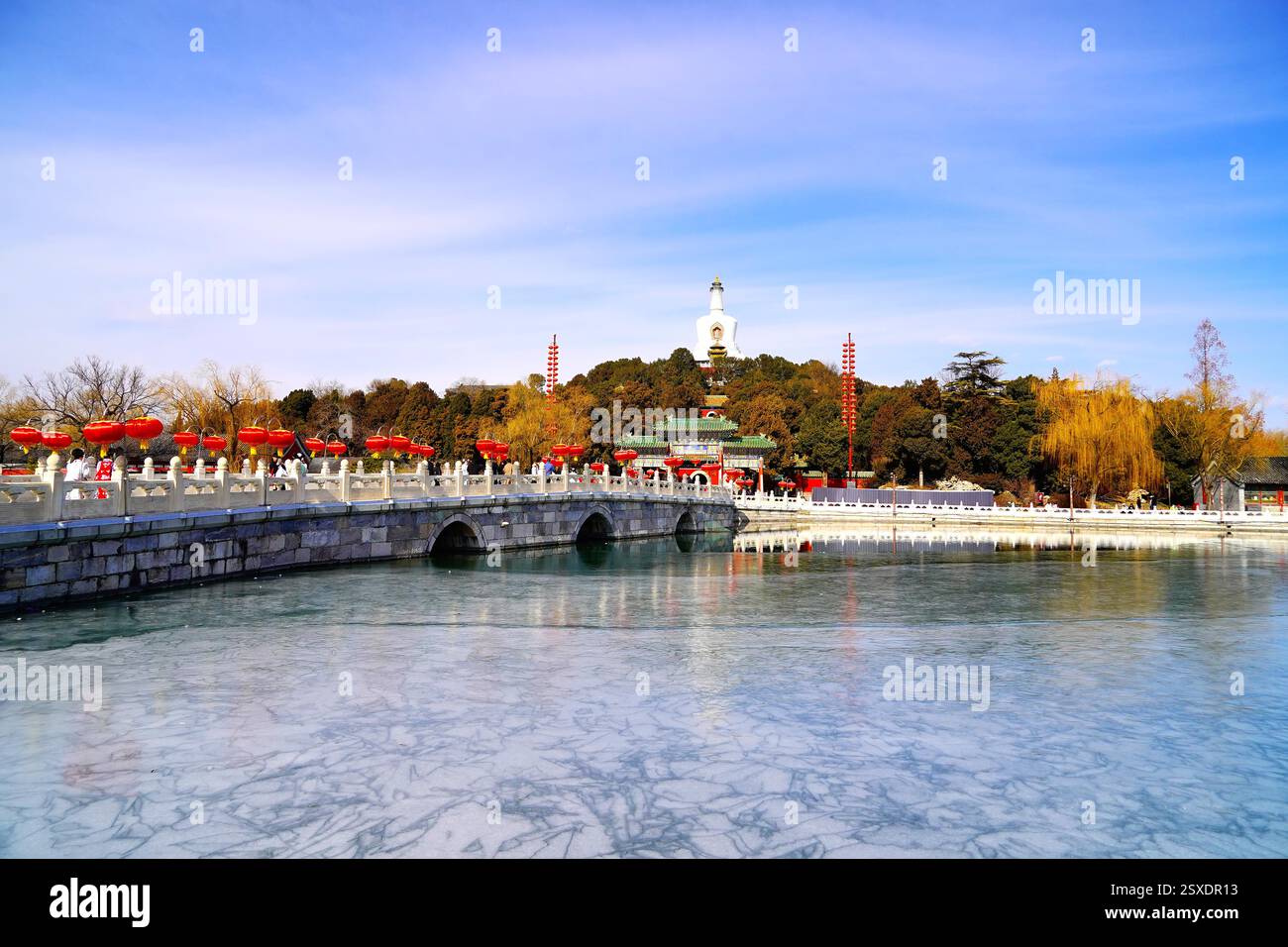 Early spring scenery at the Beihai Park in Beijing, China, 21 February ...