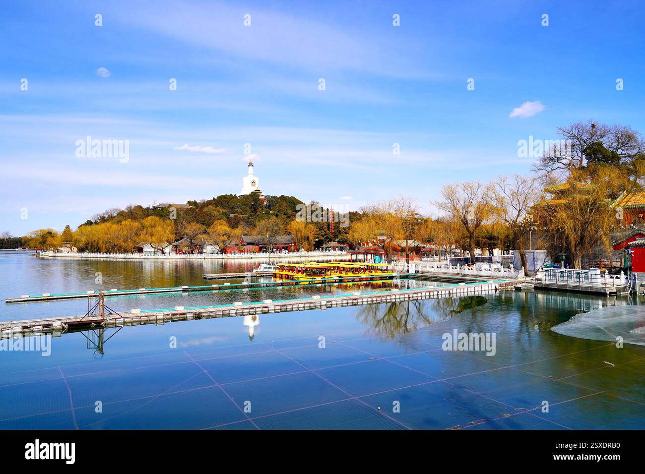 Early spring scenery at the Beihai Park in Beijing, China, 21 February ...
