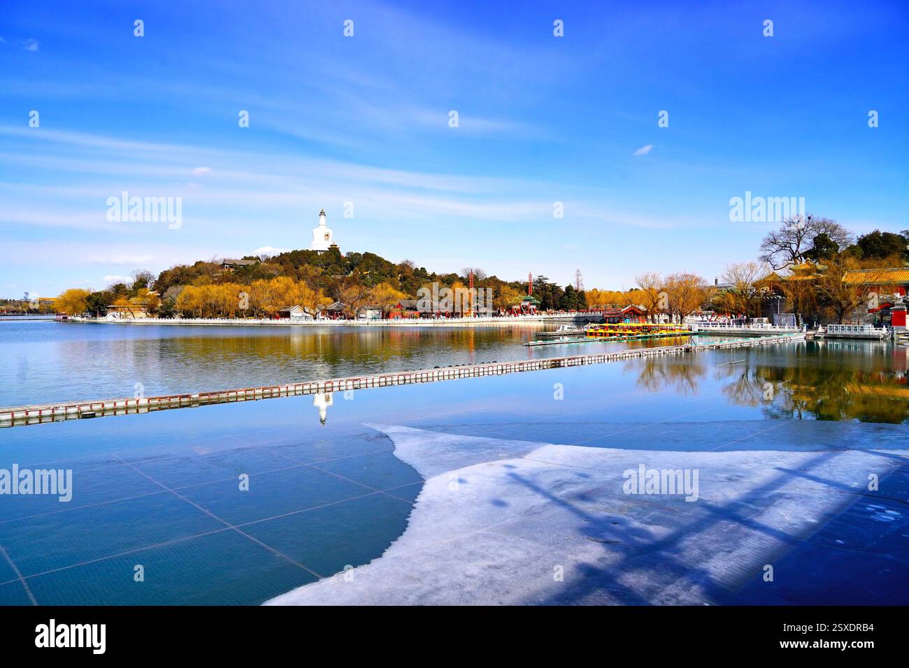 Early spring scenery at the Beihai Park in Beijing, China, 21 February ...