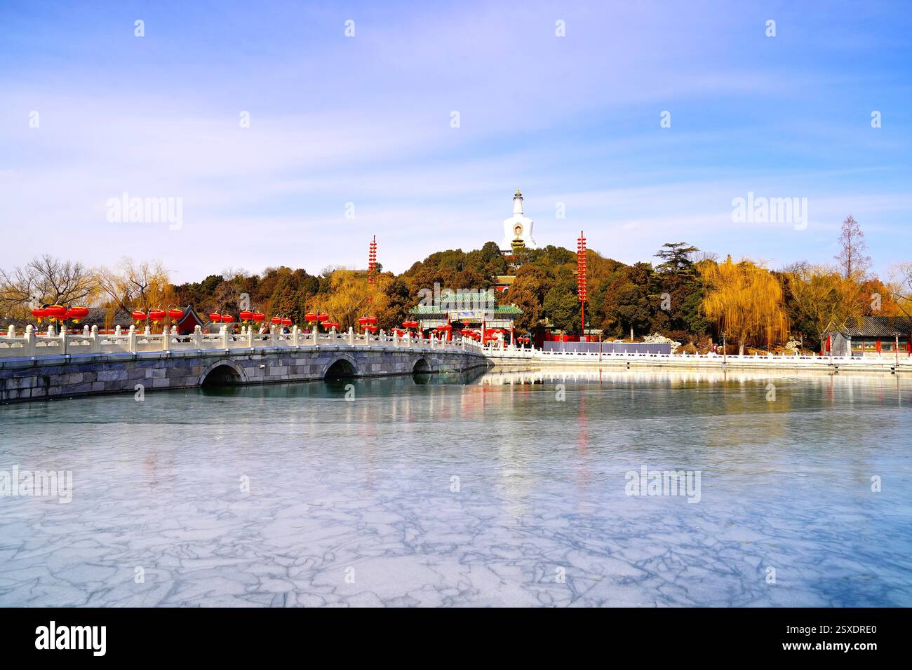 Early spring scenery at the Beihai Park in Beijing, China, 21 February ...